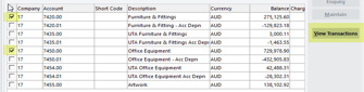 View General Ledger