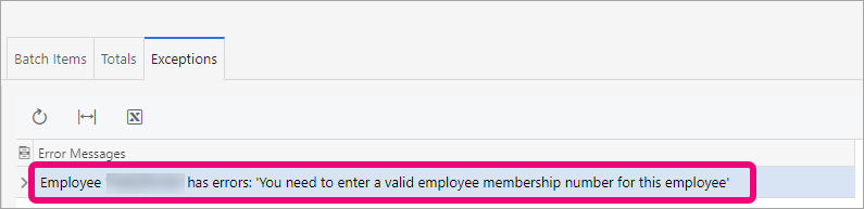 Pay Super error: "You need to enter a valid employee membership number ...