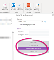 Configuring the Microsoft Outlook add-in
