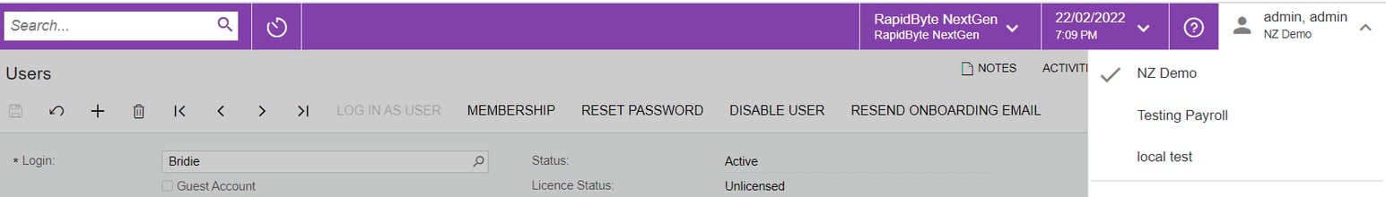 User management