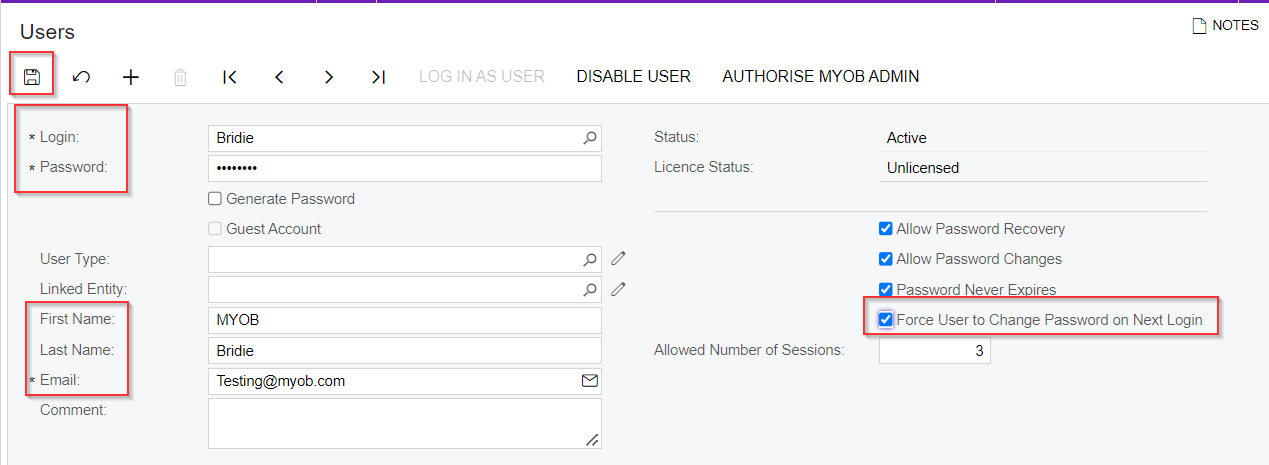 User management